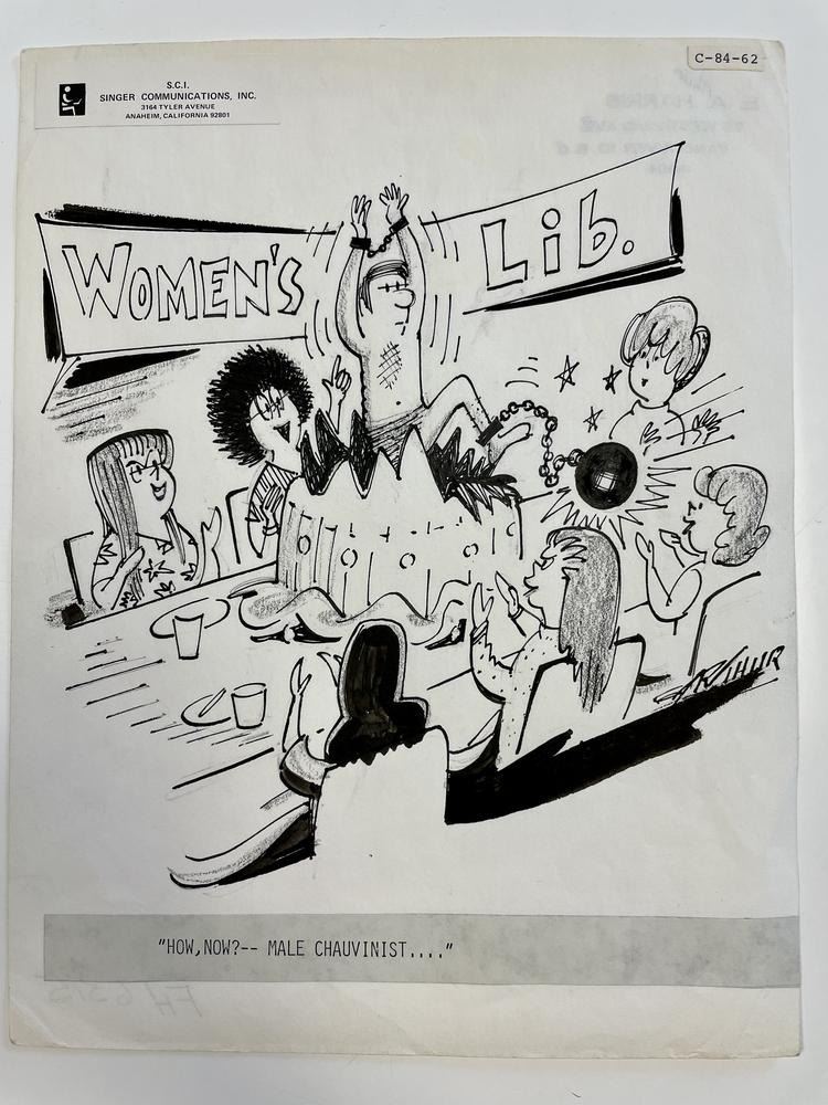E. Arthur Harris Original Cartoon