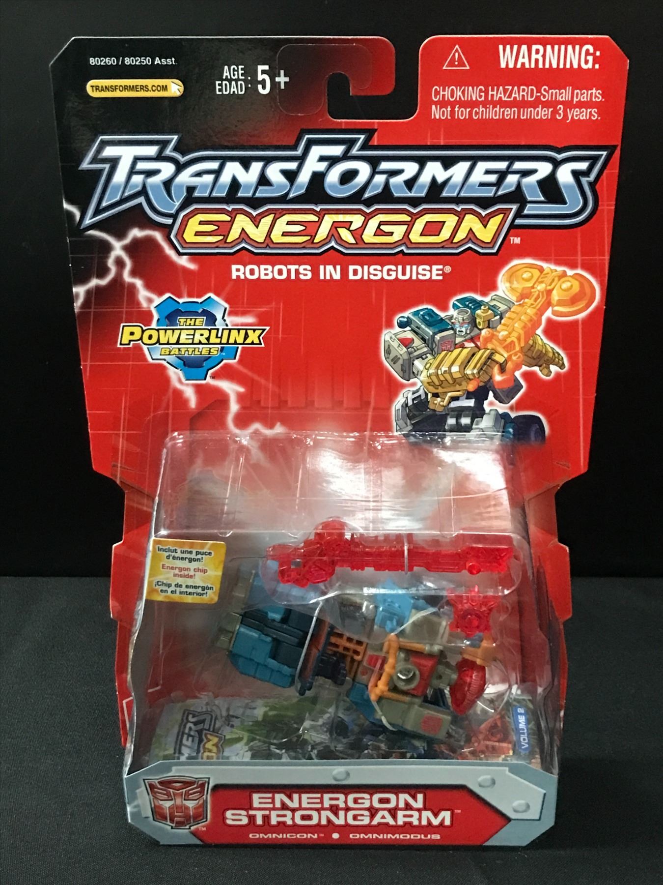 VINTAGE TRANSFORMERS ENERGON ENERGON STRONGARM IN ORIGINAL PACKAGING