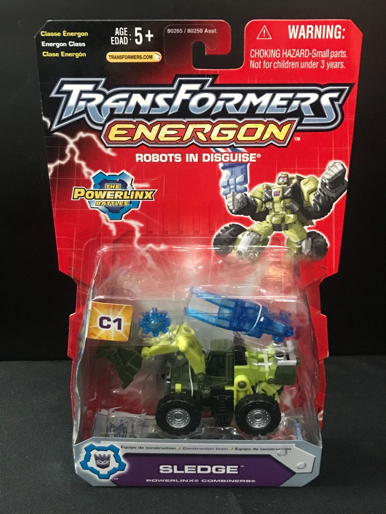 VINTAGE TRANSFORMERS ENERGON SLEDGE IN ORIGINAL PACKAGING