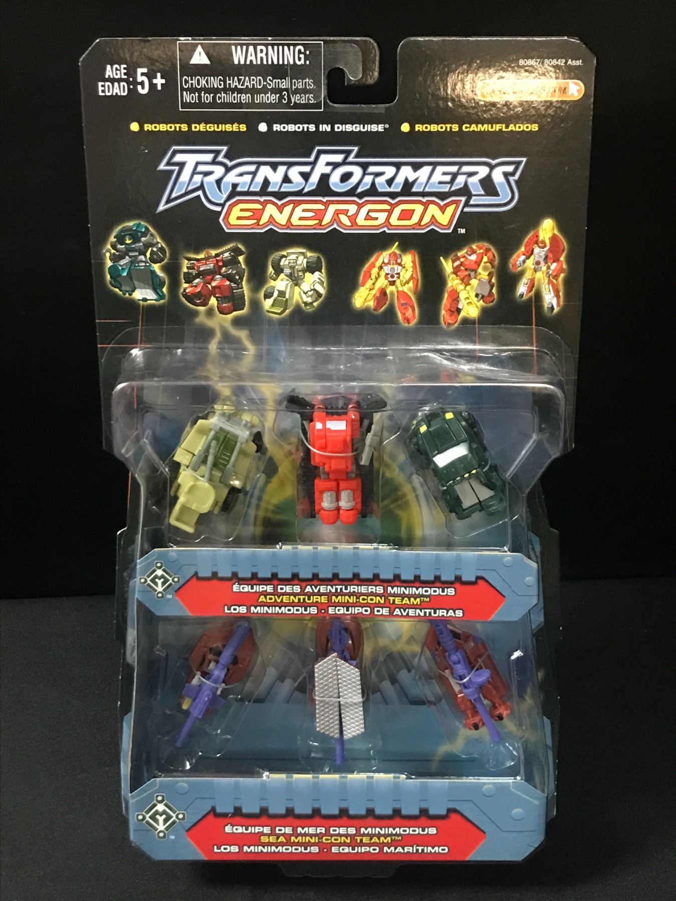 VINTAGE TRANSFORMERS ENERGON ADVENTURE MINI-COM TEAM IN ORIGINAL PACKAGING