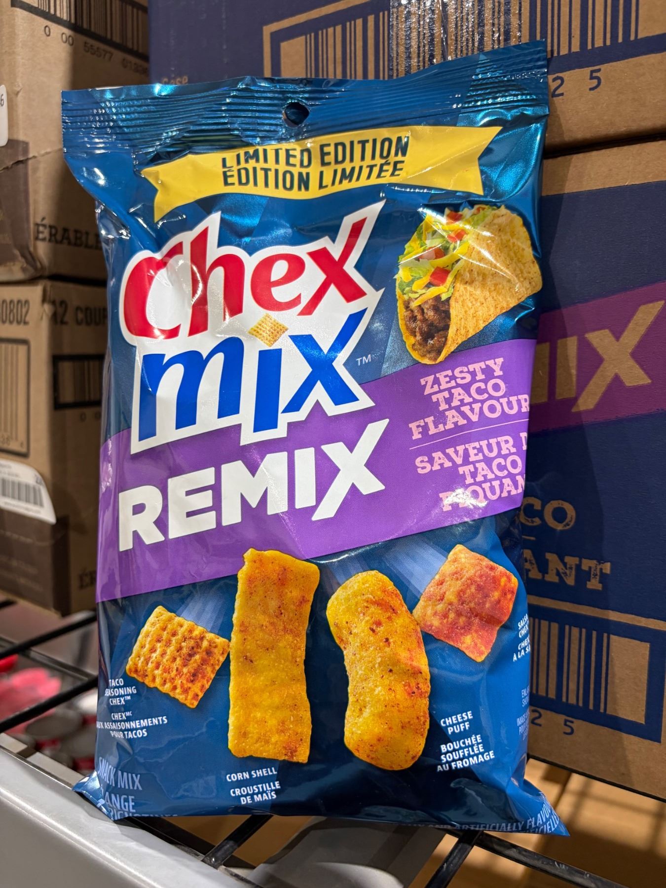 Chex Mix Remix Zesty Taco Flavor – 12 x 198 g, Limited Edition