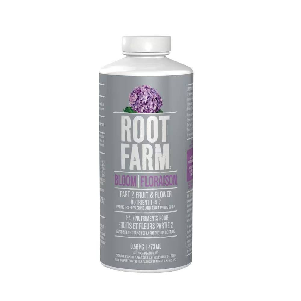 Root Farm Bloom Part 2 Fruit & Flower Nutrient 1-4-7, 12 x 473 mL