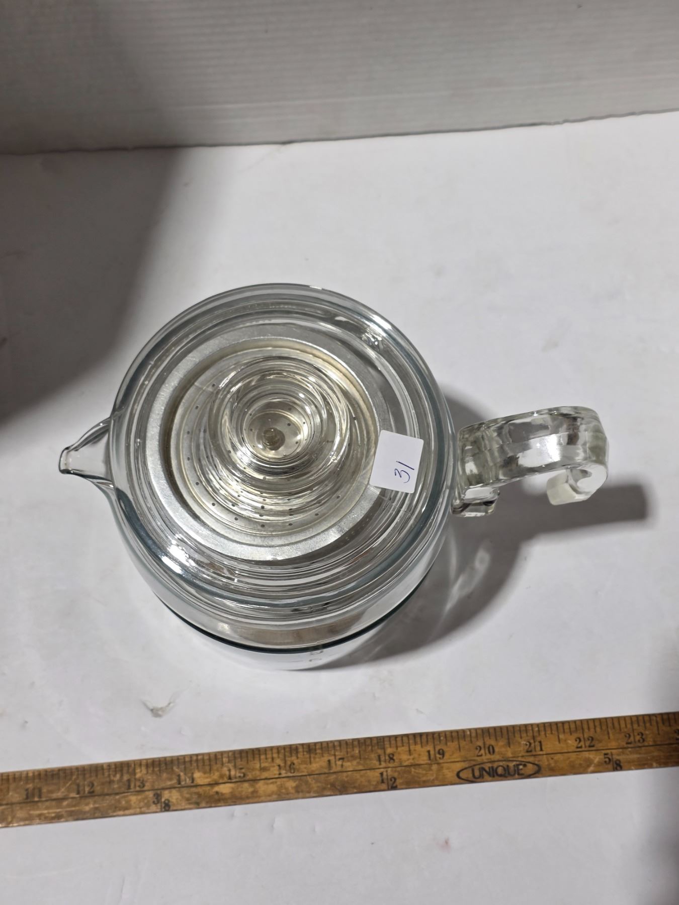 Pyrex coffee pot- with original glass stem - Schmalz Auctions