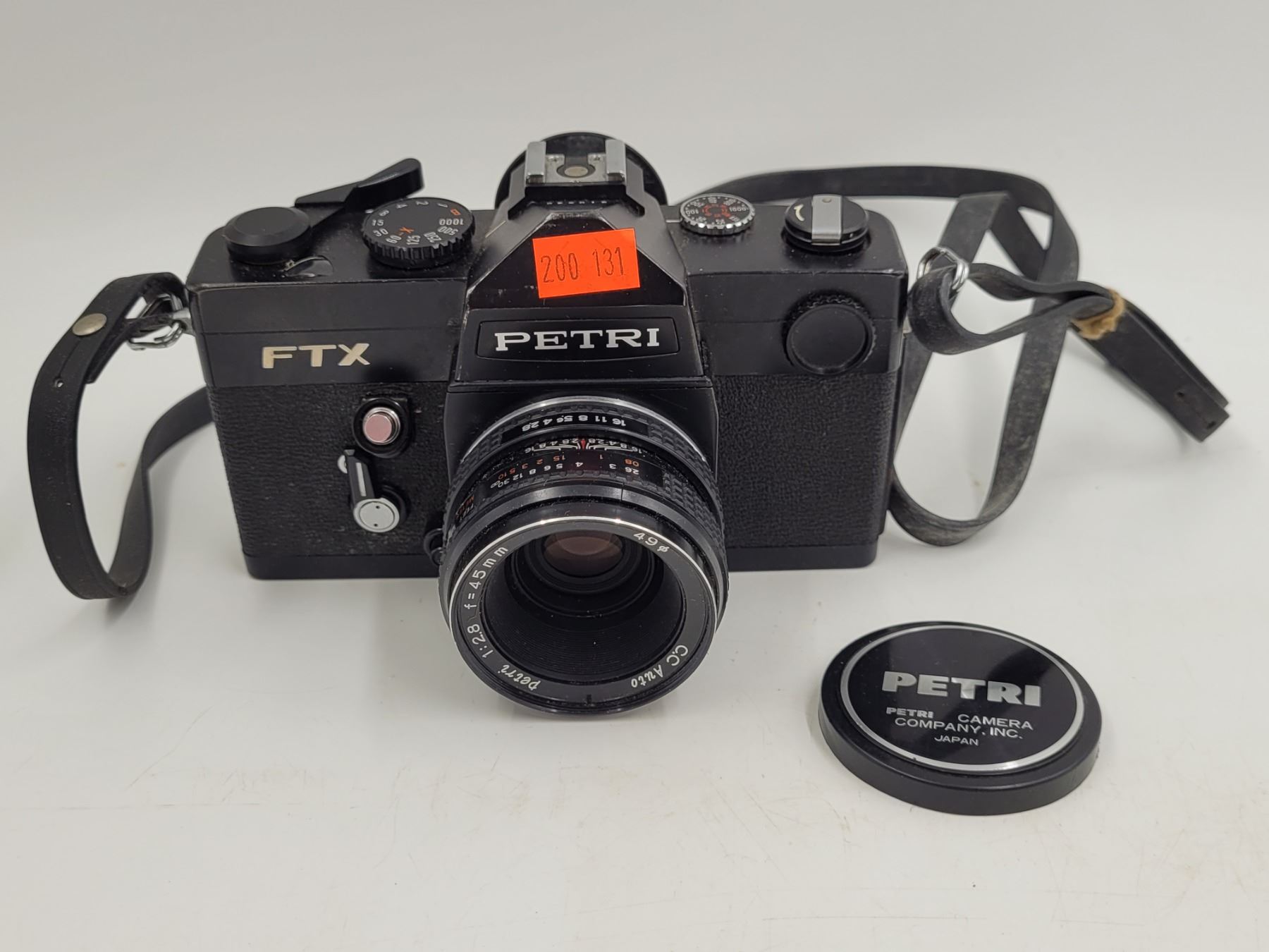 Petri FTX Camera Made in Japan w/ Petri f=45 mm Lens