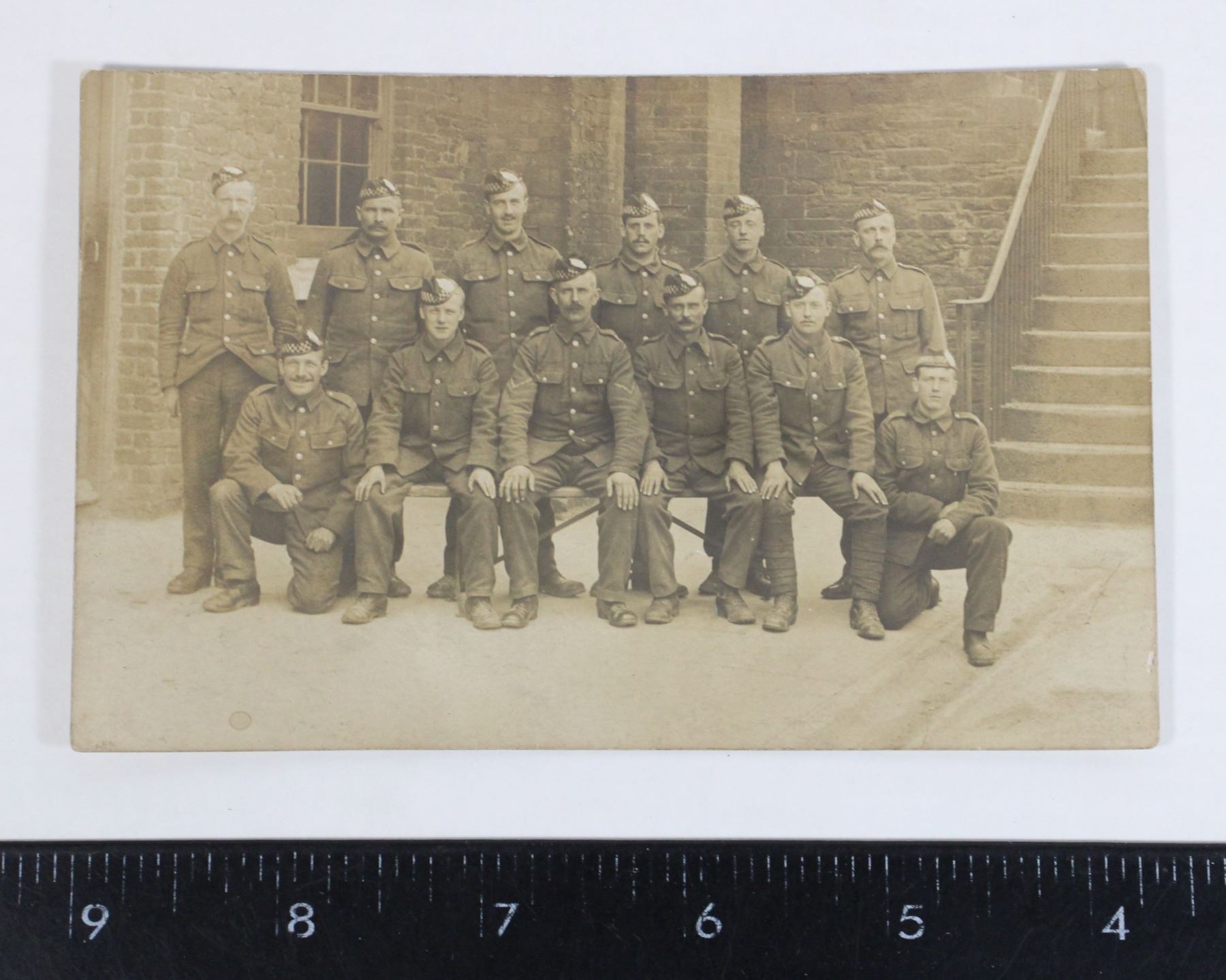 #793 WW1 British Real Photo Postcard Highlanders