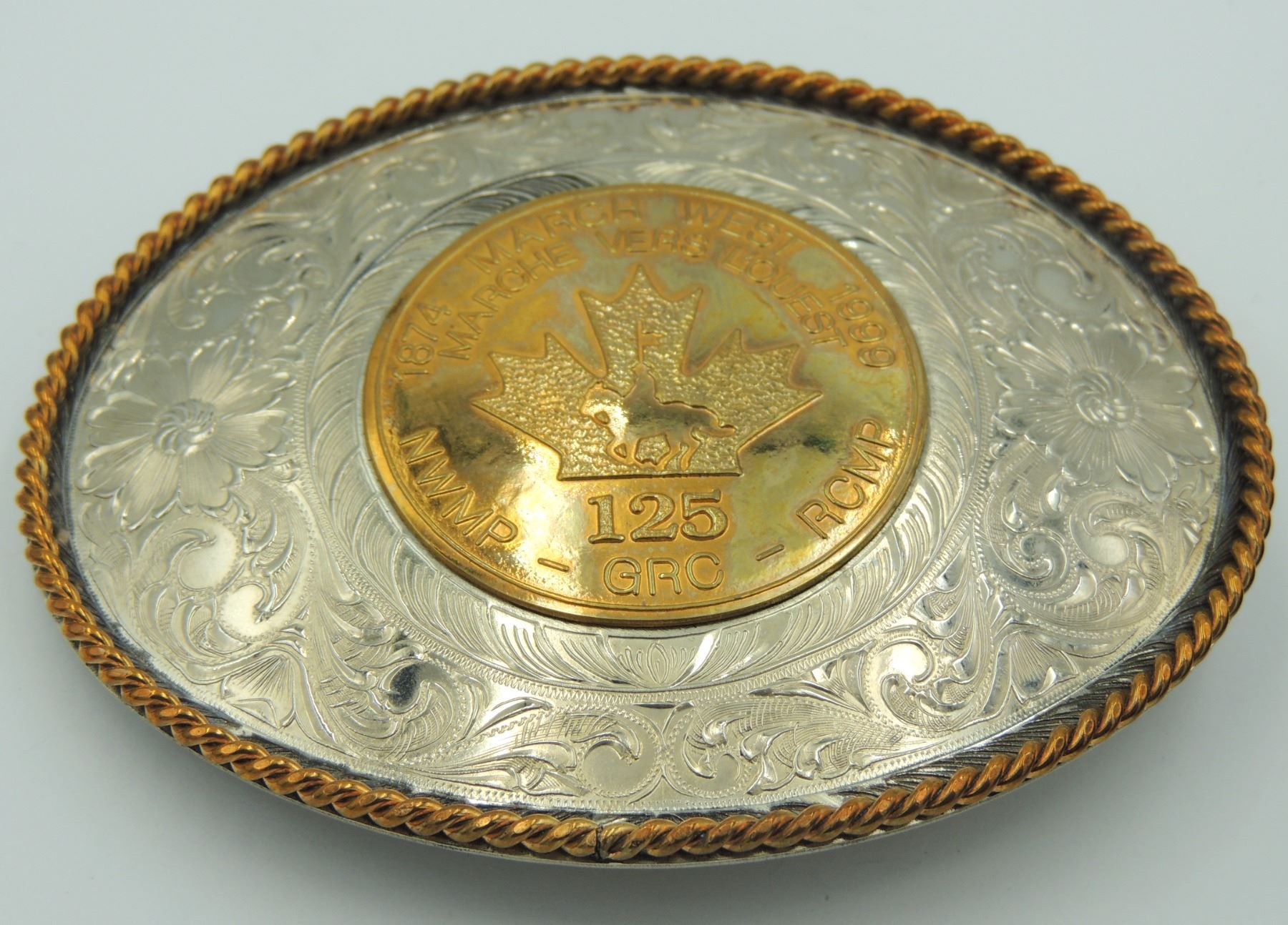 #559B 1874 1999 March West NWMP RCMP Belt Buckle