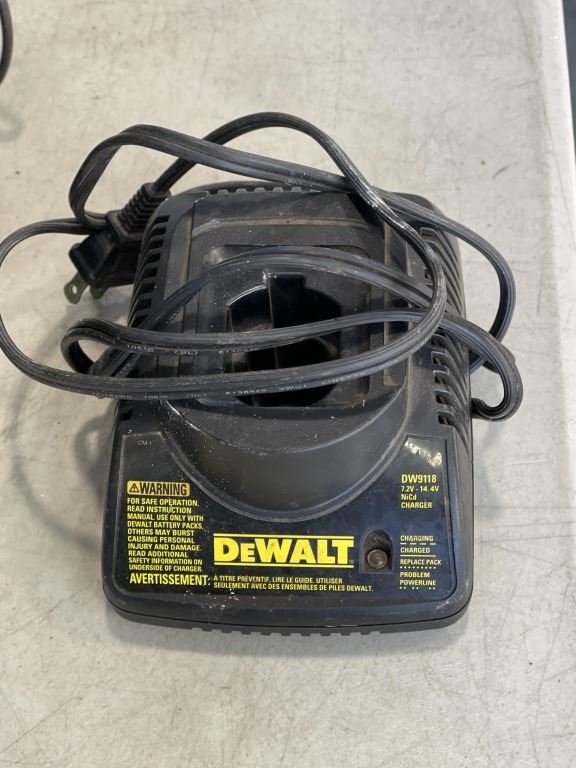 DEWALT BATTERY AND 2 CHARGERS