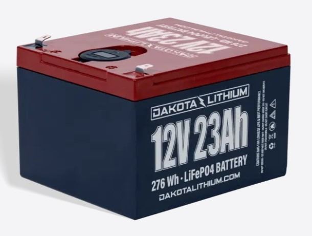 NEW DAKOTA LITHIUM 12v 23Ah LiFePO4 Battery with Dual USB Ports ...
