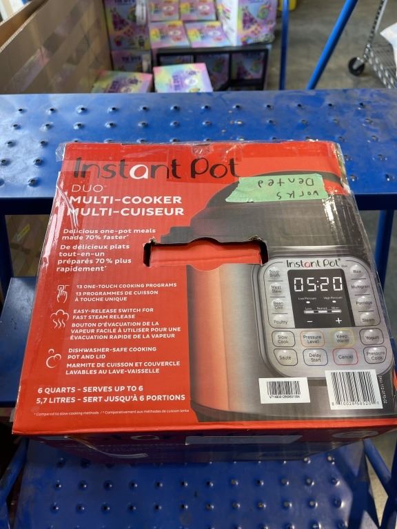 INSTANT POT DUO PLUS V5 7IN1 8QT PRESSURE COOKER - TESTED WORKING ...