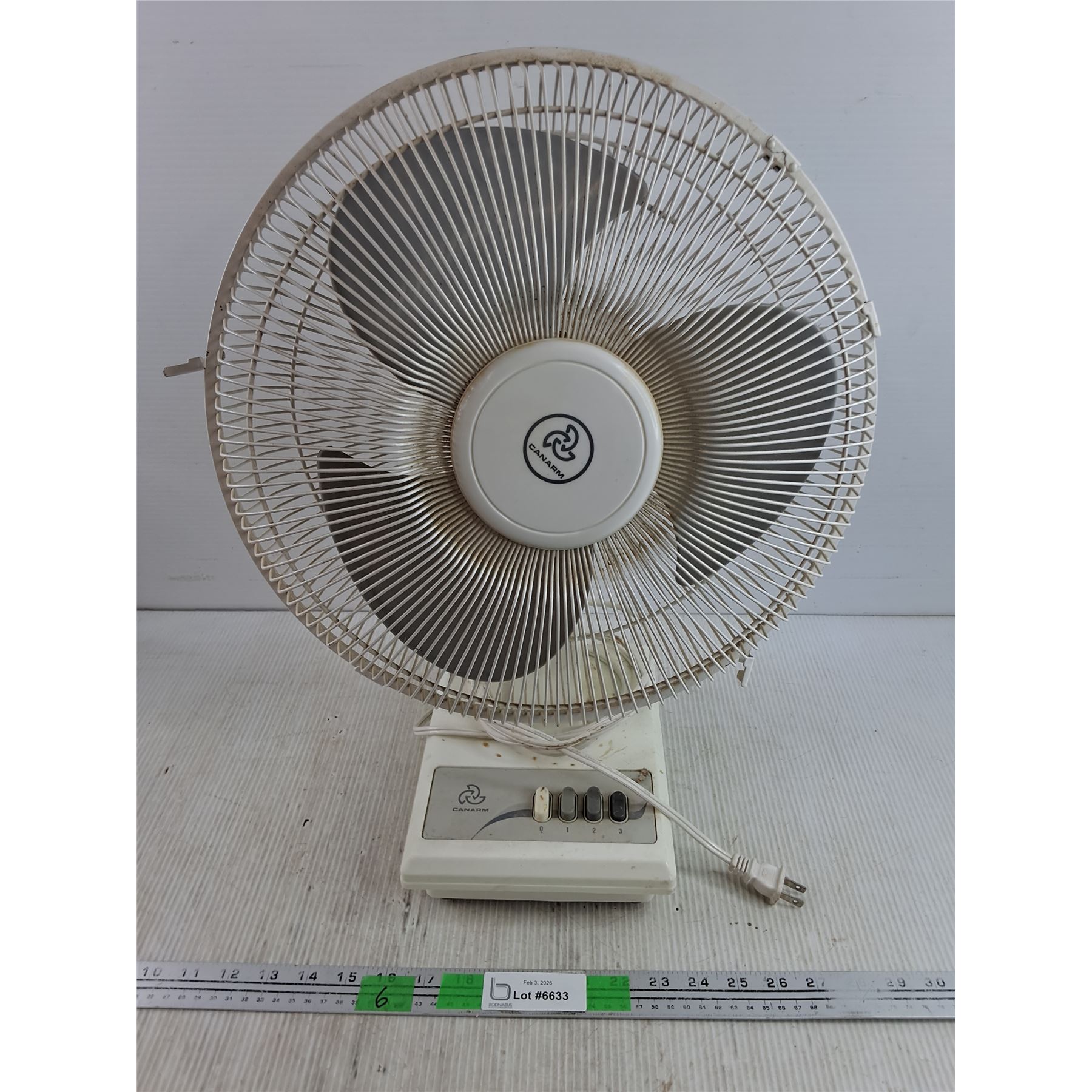 Canarm Electric Fan - Powers On, As Is - PICK UP - Bodnarus Auctioneering