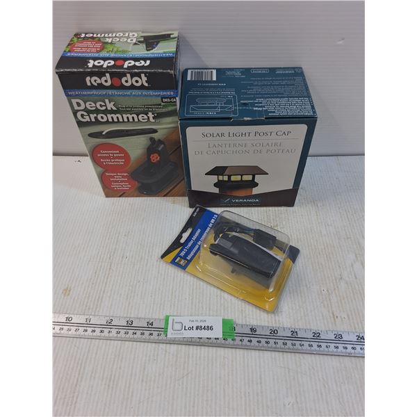 Red Dot Deck Grommet, Solar Light Post Cap, Power Fist Trailer Adapter ...