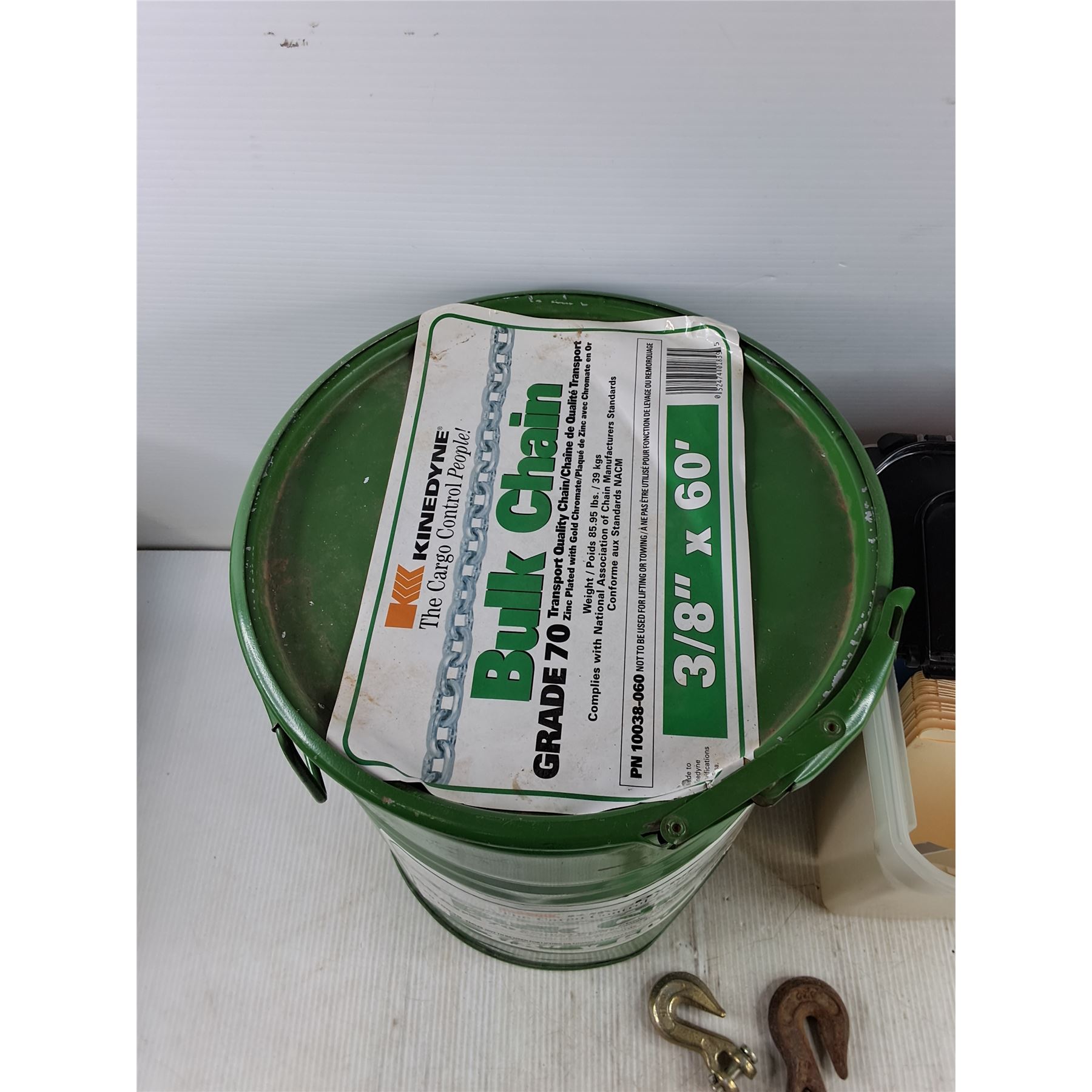 Kinedyne Metal Barrel - Empty 15" x 11", Chain Hooks, Casemate File Box ...