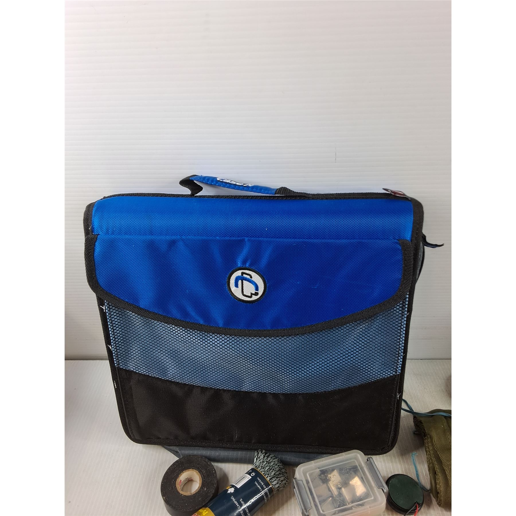 Case It Binder, Jumping Cables, Jobmate Tool Bag 12" x 8" x 8", 8" Bar ...