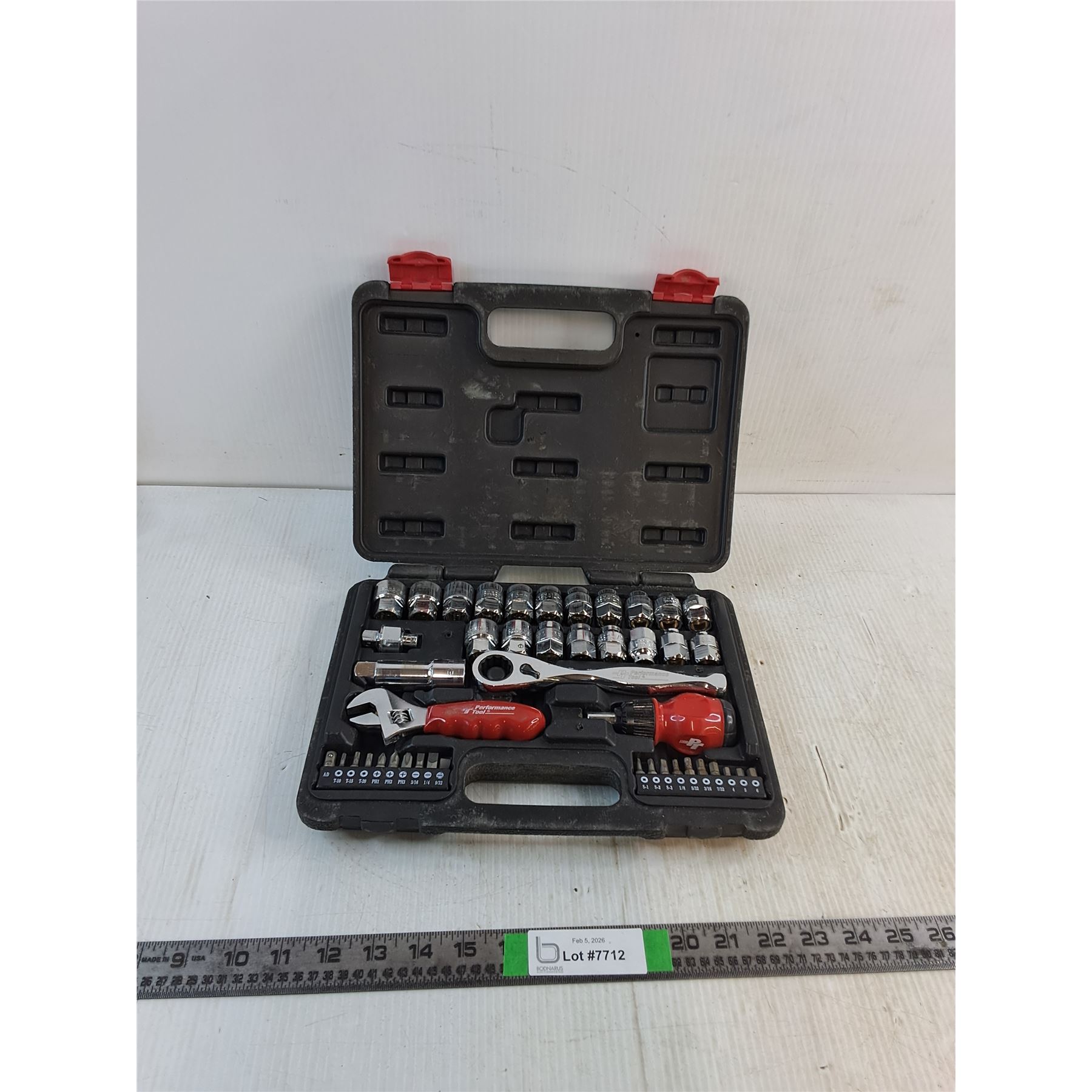 Performance Tool Kit- Socket Wrench With Sockets - Bodnarus Auctioneering