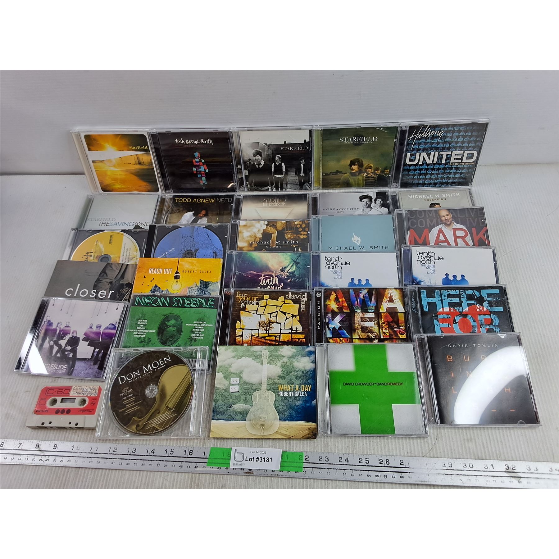 Philips C-60 Cassette & Assorted CDs - Neon Steeple, Starfield, Michael ...