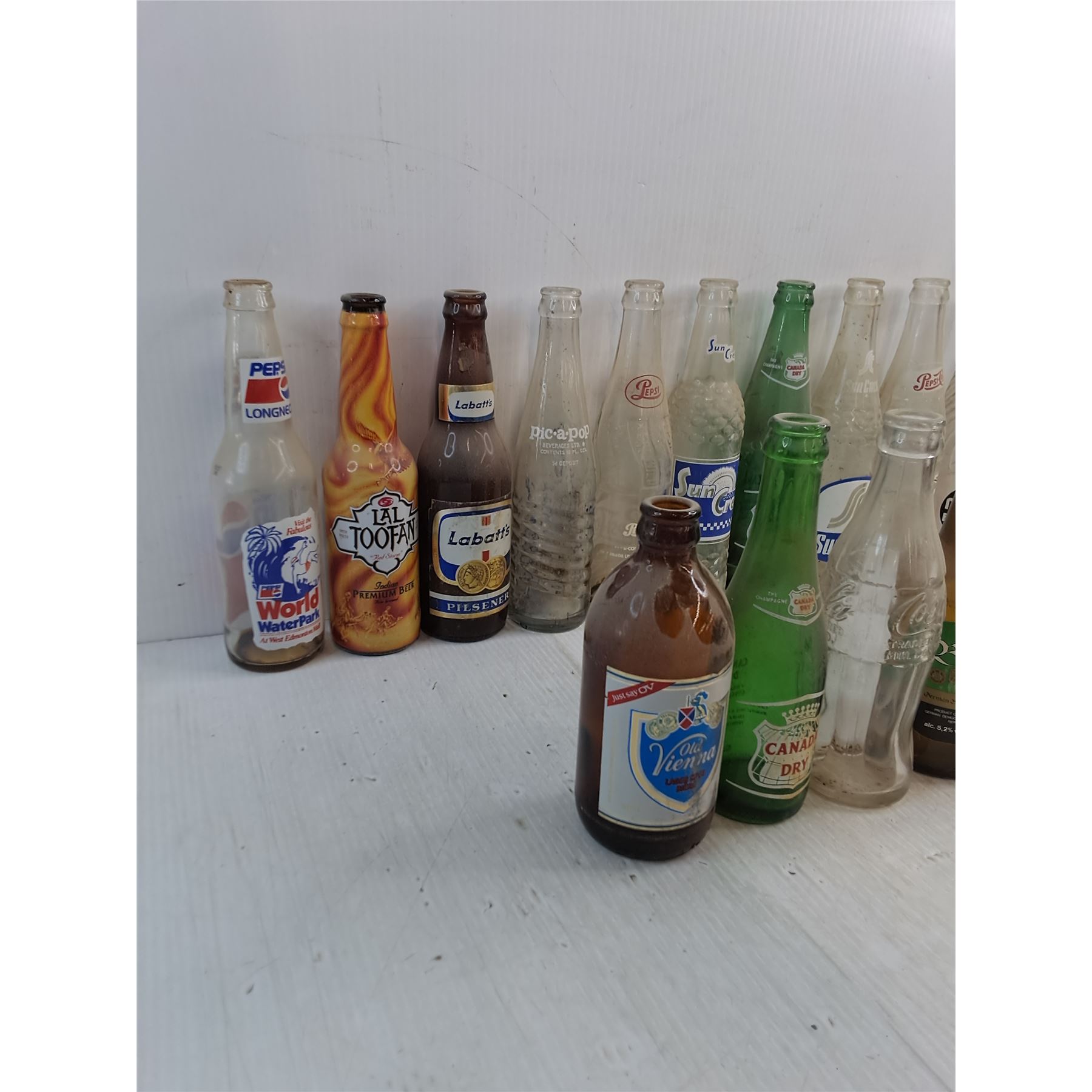 (17) Assorted Glass Beer & Pop Bottles - PICK UP ONLY - Bodnarus ...