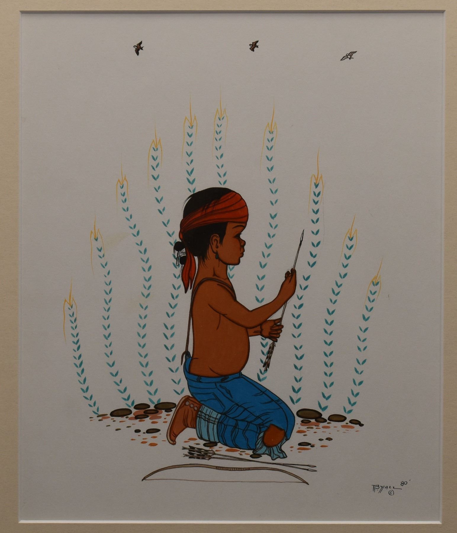 NAVAJO PAINTING (BEATIN YAZZ)