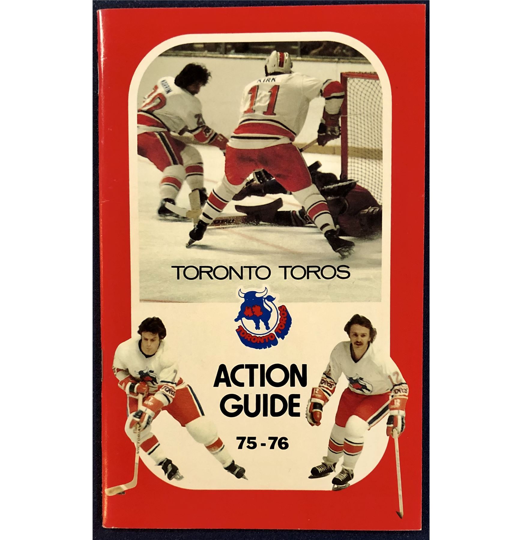 1975-76 WHA TORONTO TOROS MEDIA GUIDE
