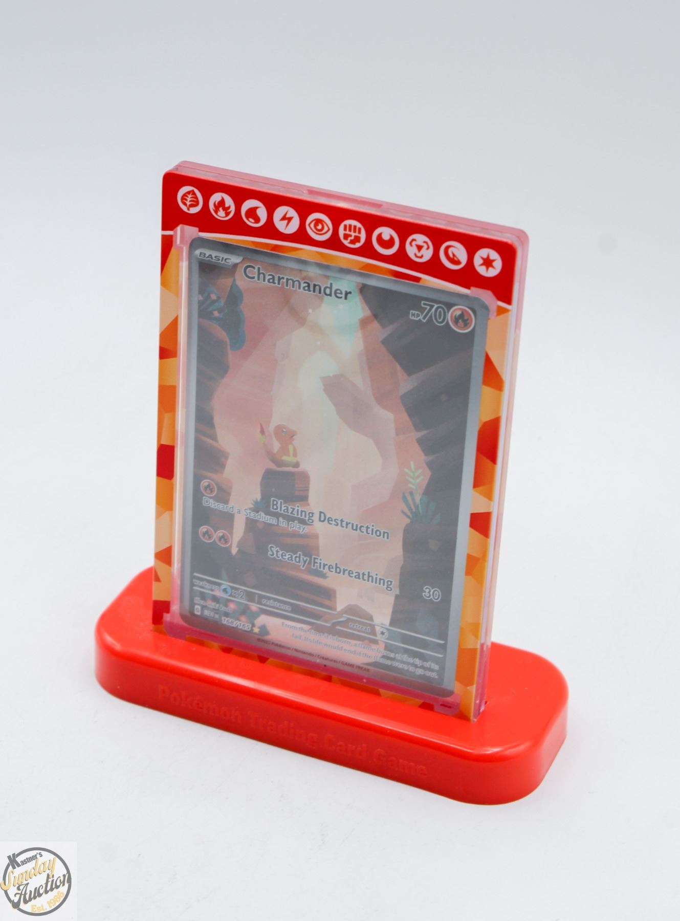 CHARMANDER 168 POKEMON CARD IN CASE
