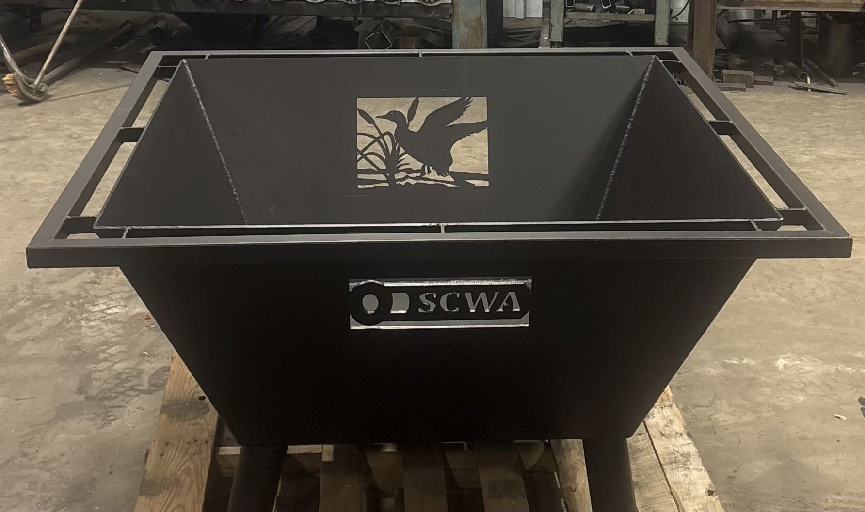 Wildlife Scene Fire Pit Donated by Palmetto Metal Designs
