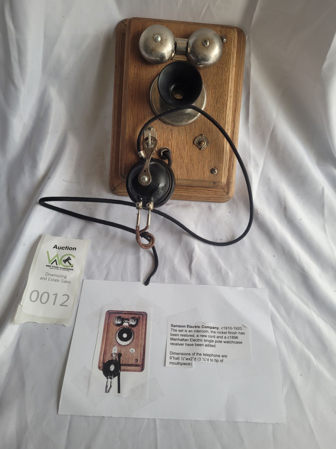 Antique Samson Electric Phone A SC1