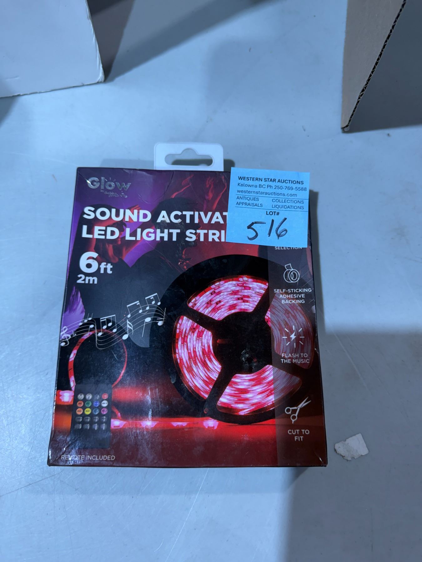 Sound activated LED light strip