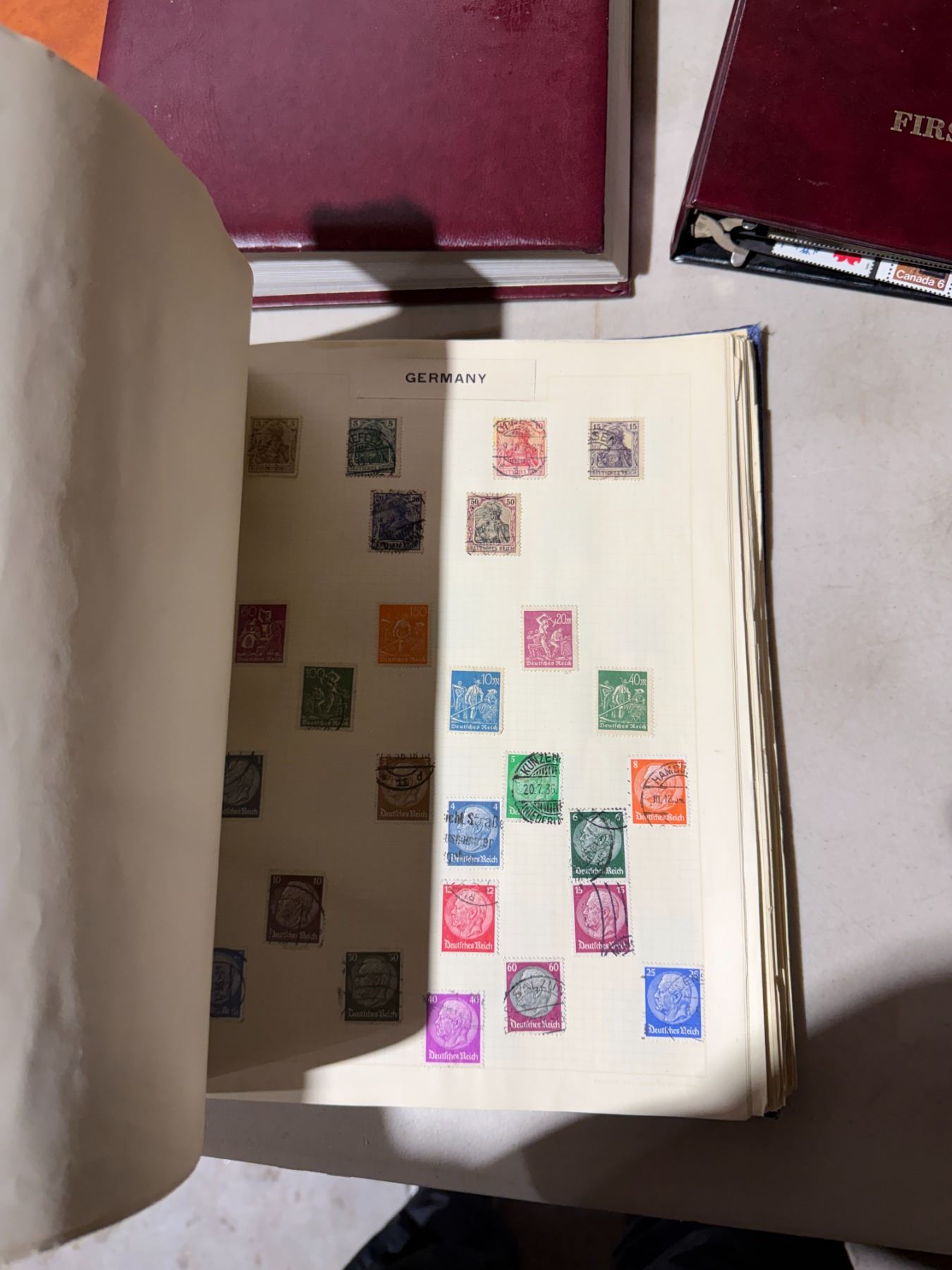 Stamp books and stamps