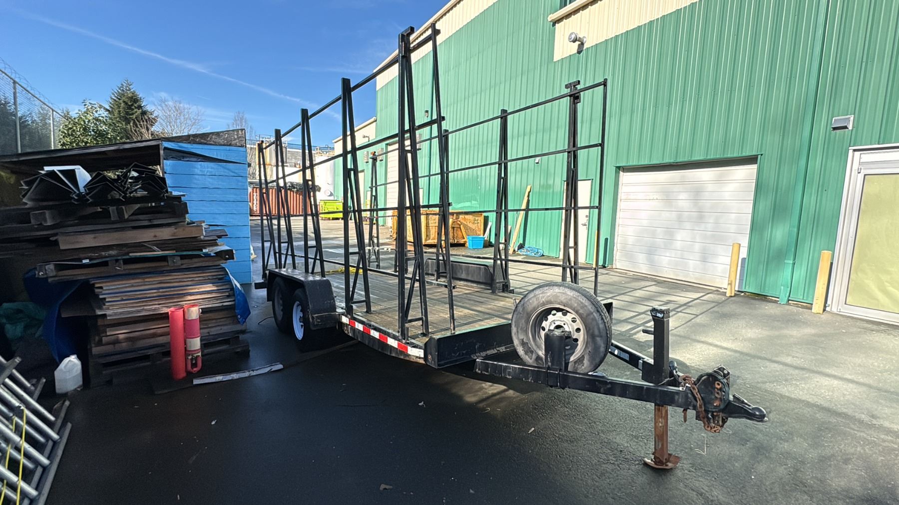 2015 TUFF TRAILER, FLATDECK TRAILER, BLACK, VIN 1T9CF5B6XFL952094 ...