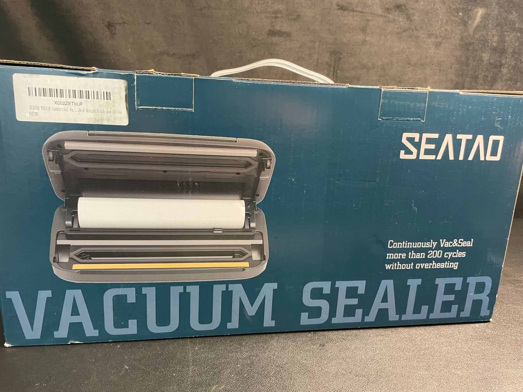 Seatao Vacuum Sealer Machine; 80Kpa Powerful Food Sealer w/ 12 Modes ...