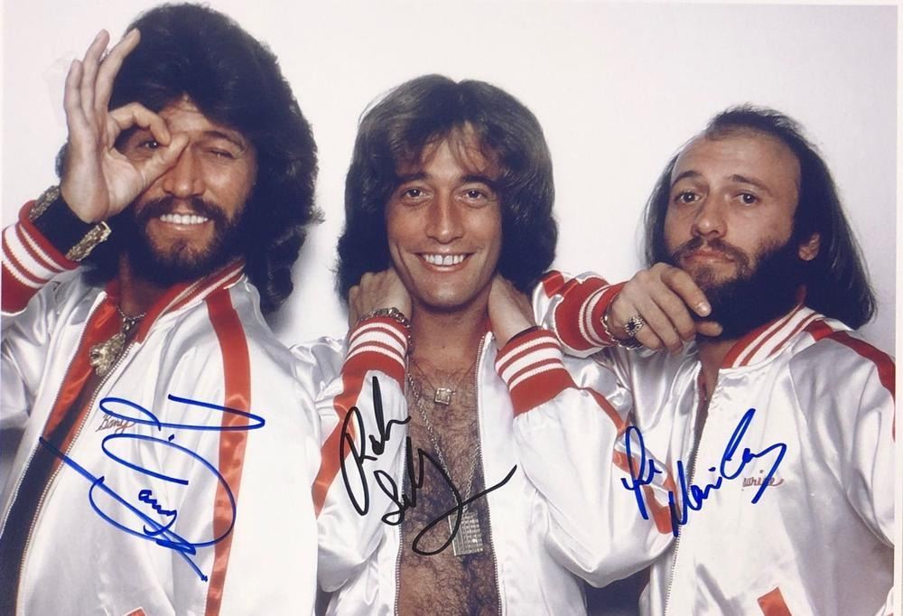 The Bee Gees facsimile signed photo