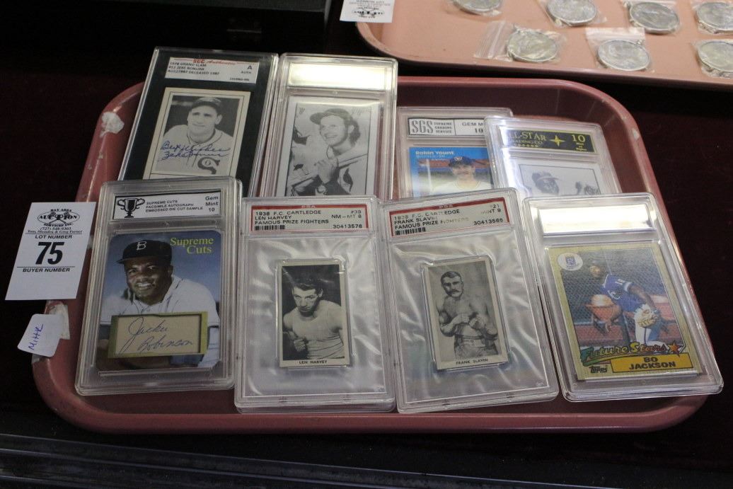 Asst. Preserved Sports Trading Cards, Vintage Boxing, Baseball - 11