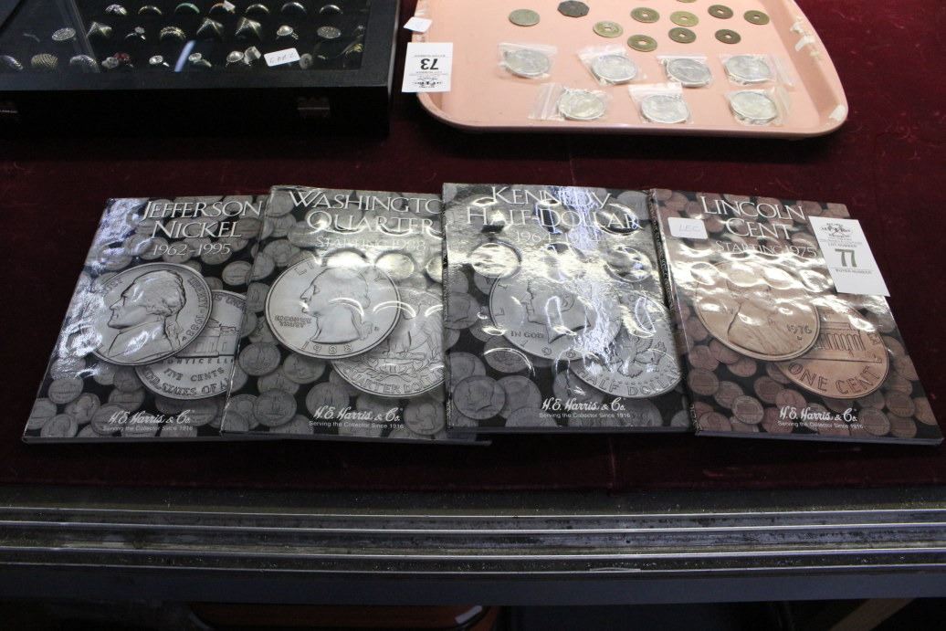 Full Collector Coin Books, Washington Quarters, Kennedy Halves ...