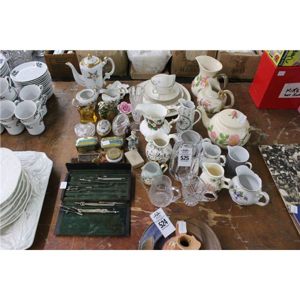 Protractors, Pill Boxes, Dishes, Pitchers, Décor - Bay Area Auction ...
