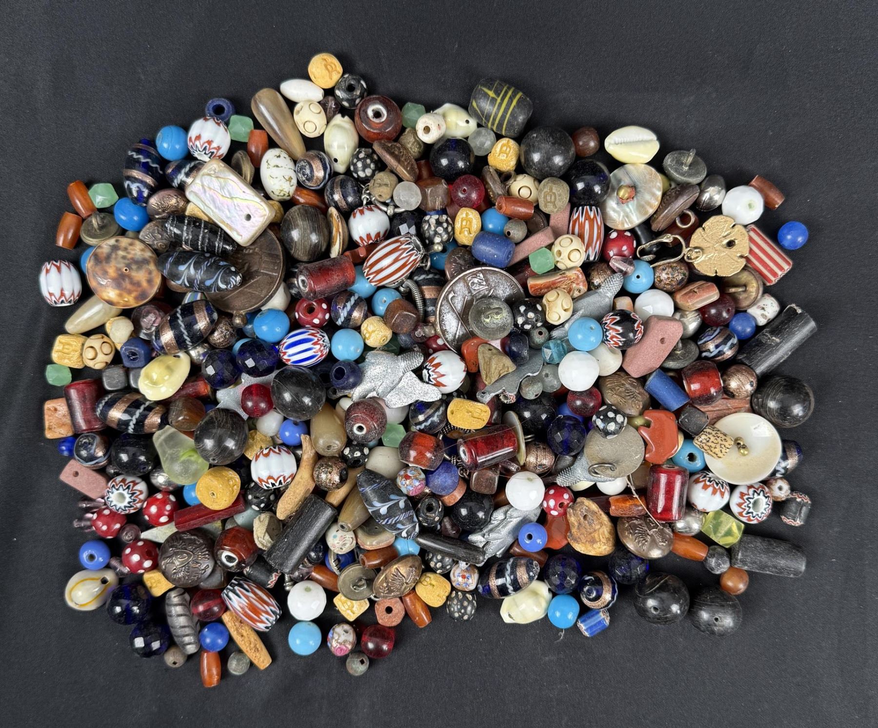 Collection of Trade Beads and Jewelry Findings