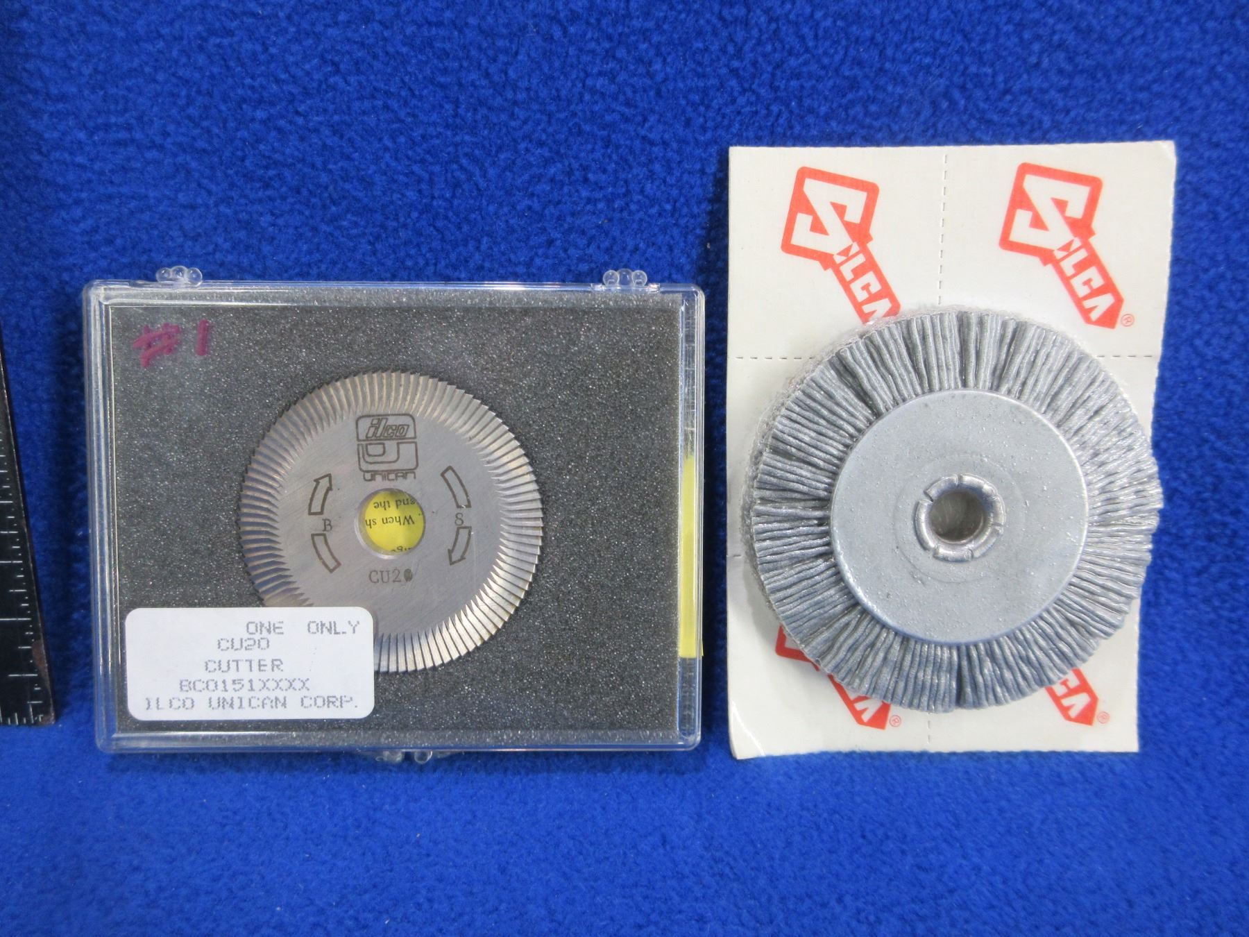2 Key Machine Cutting Wheels - CU20 , D701840ZB Brush