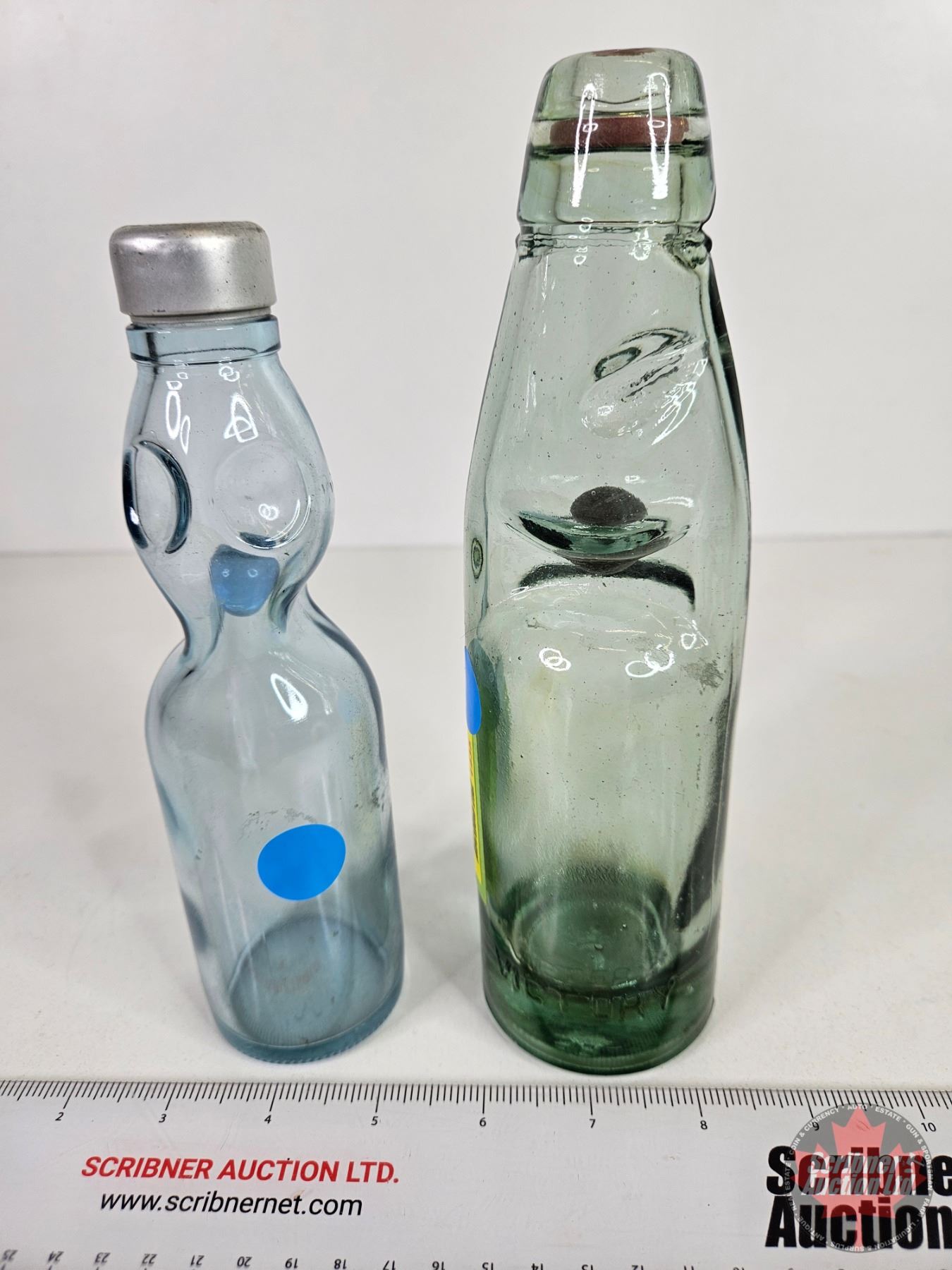 Codd-Neck Marble Bottles (2)
