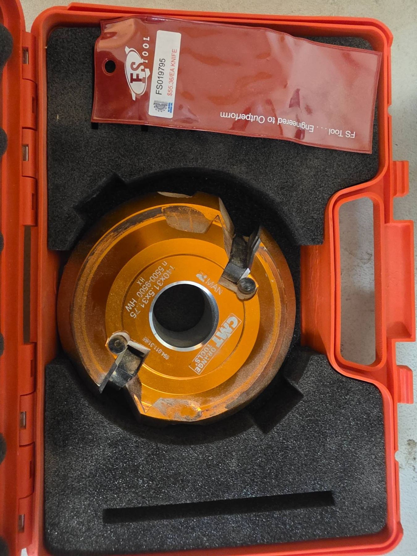 CMT Orange Tools 694.011.32 45-Degree Lock Miter Cutter Heads Set