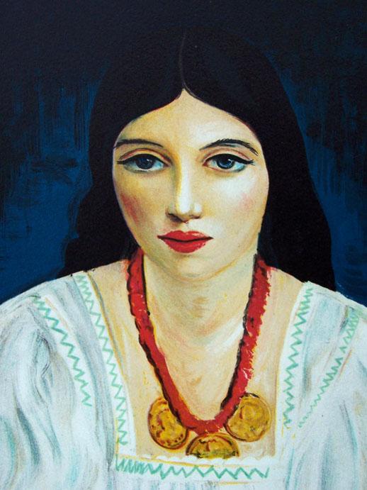 MOISE KISLING Signed Color Litho Paris