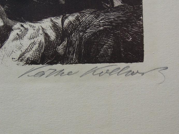 KATHE KOLLWITZ Hand Signed Lithograph 1897