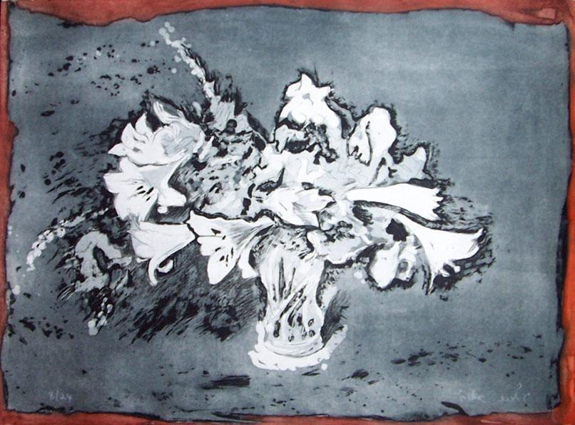 JACOB GILDOR Signed Etching Israeli Art