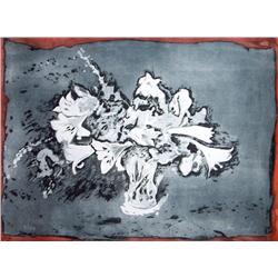 JACOB GILDOR Signed Etching Israeli Art
