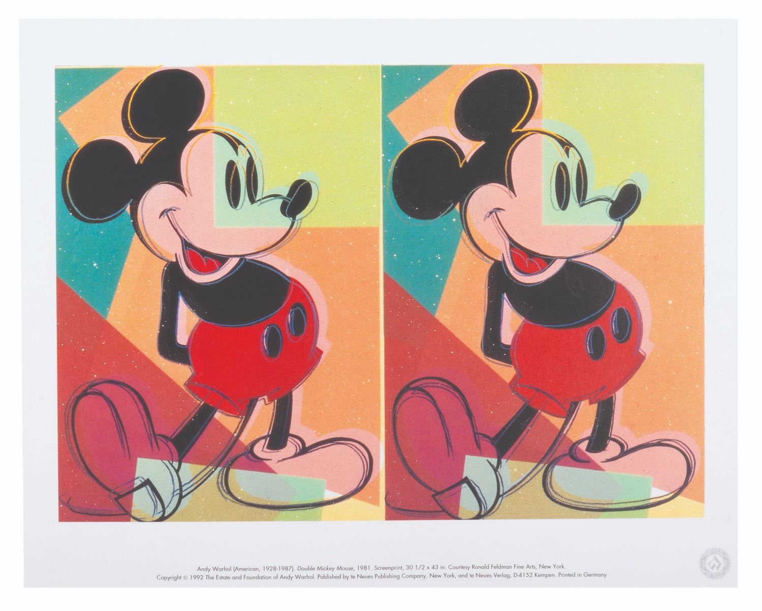 Three Andy Warhol Mickey Mouse Prints. - Van Eaton Galleries