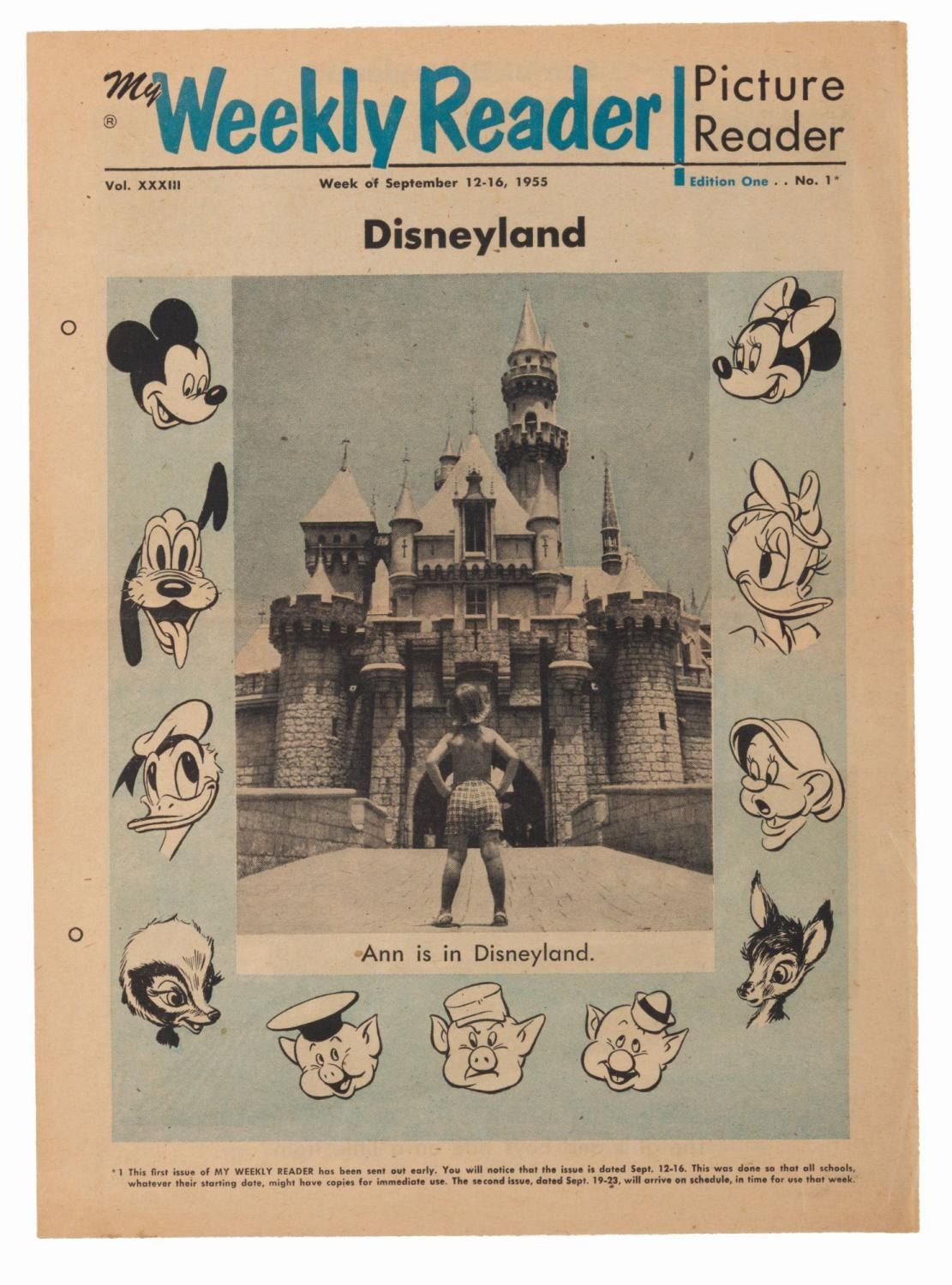 A 1955 First Issue "My Weekly Reader" Magazine.