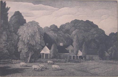 Thomas Nason wood engraving "Twin Brooks"