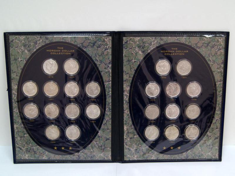 Morgan Silver Dollar Date Set Folder 1878-1921