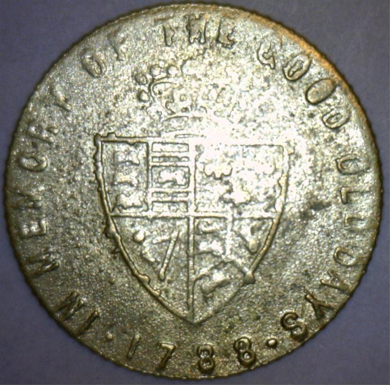 1788 British Gaming Half Guinea - Victorian Era