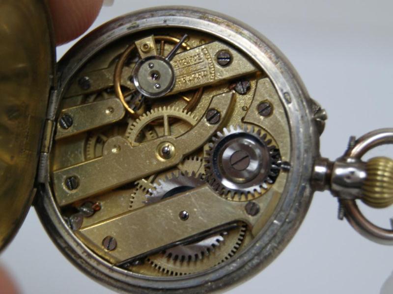 Victorian Womens Pocket Watch 800 Fine Silver