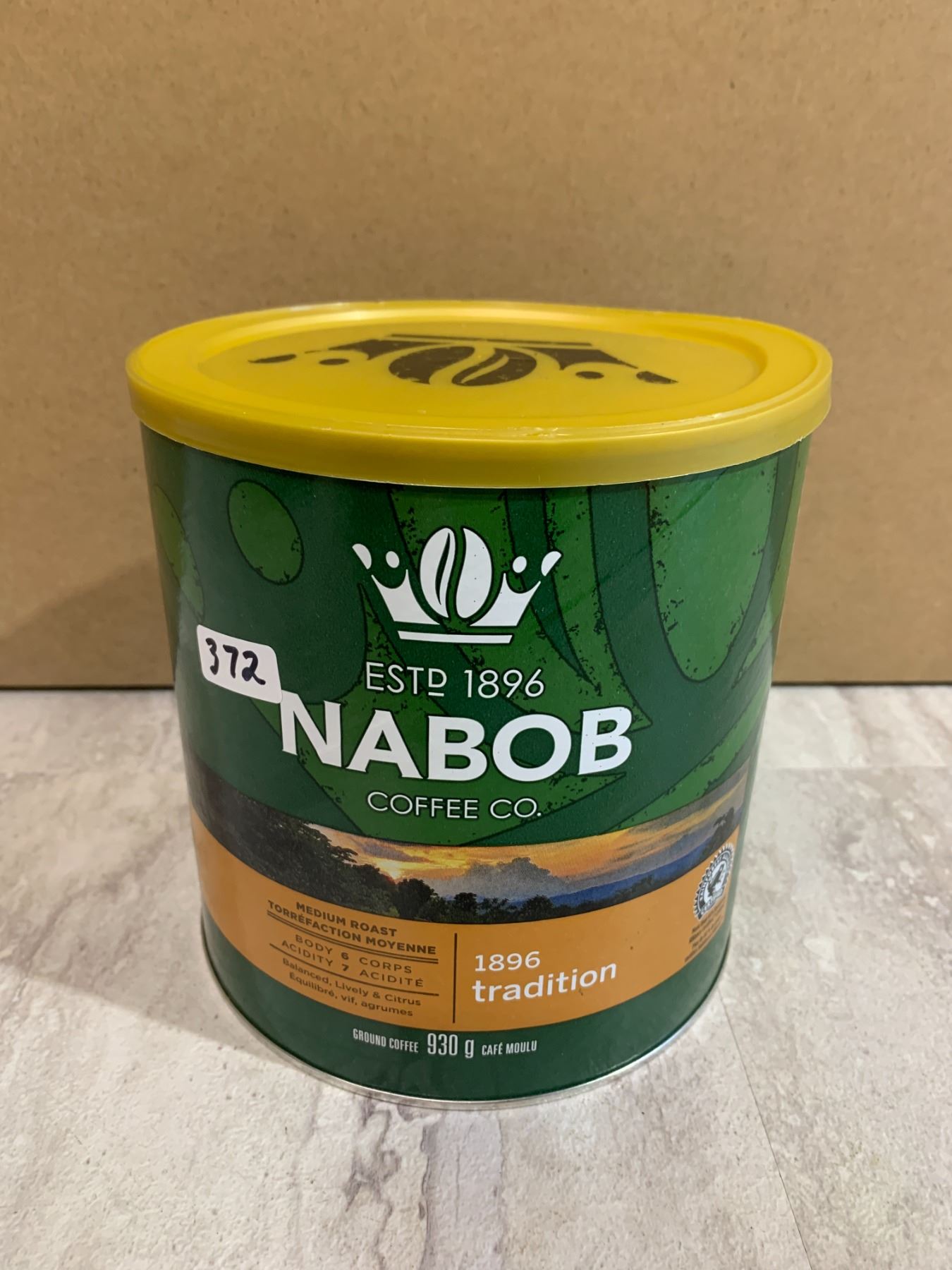 1 Can of Nabob 1896 Tradition Medium Roast Ground Coffee - 930G