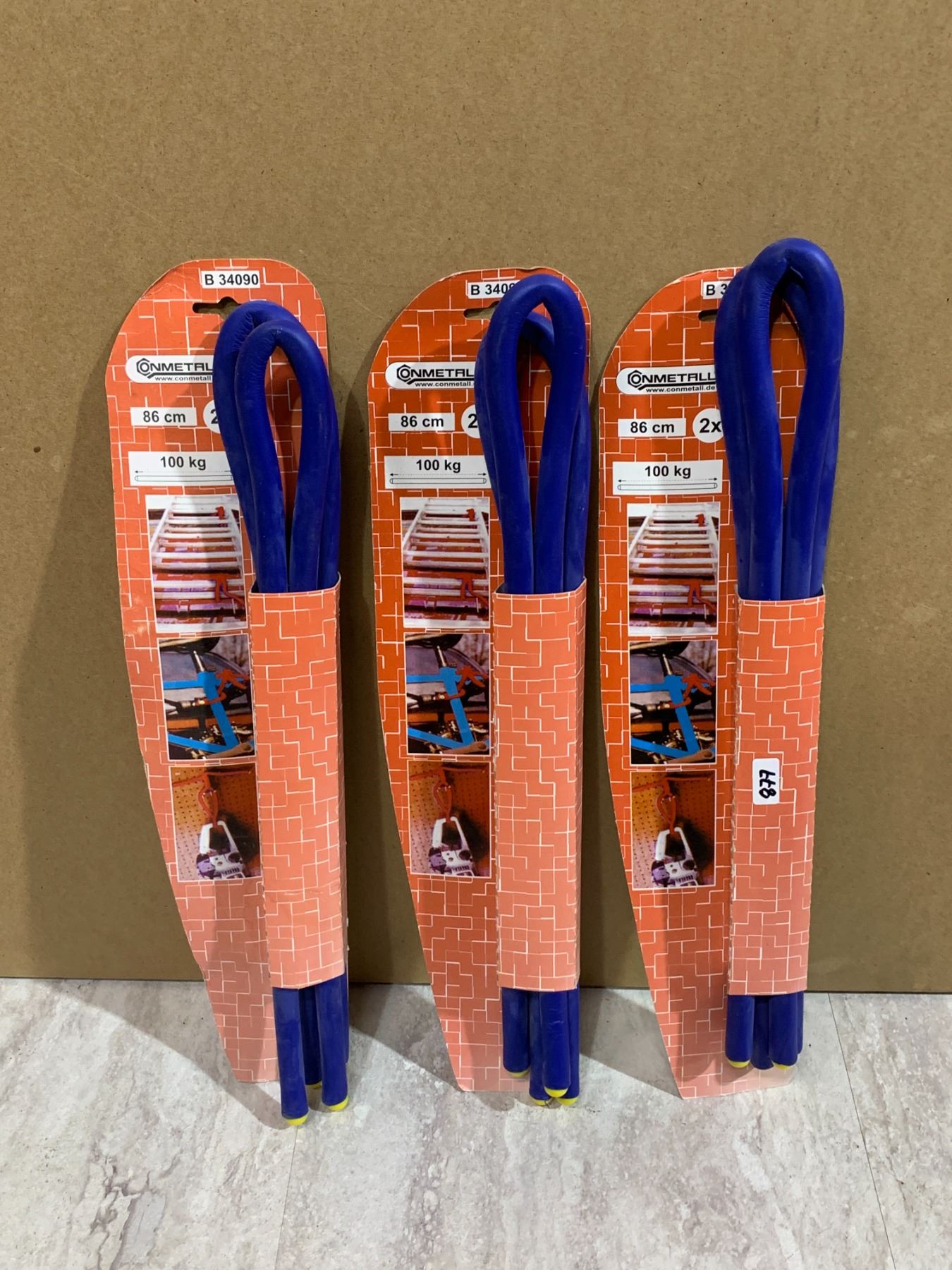 Lot of 3 - 2 Packs (6 Total) of Flexible Foam Coated Load Hooks ...