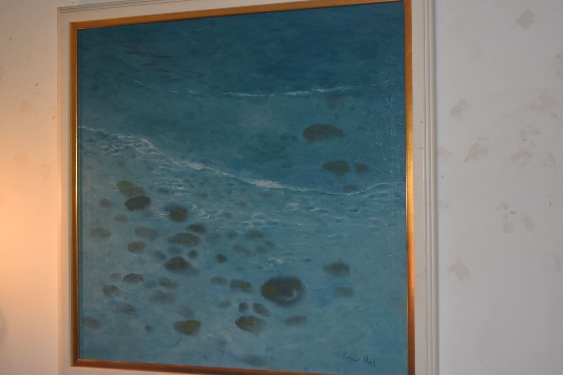 FRAMED ORIGINAL OIL ON CANVAS; SIGNED LOUIS POHL (41" X 41")